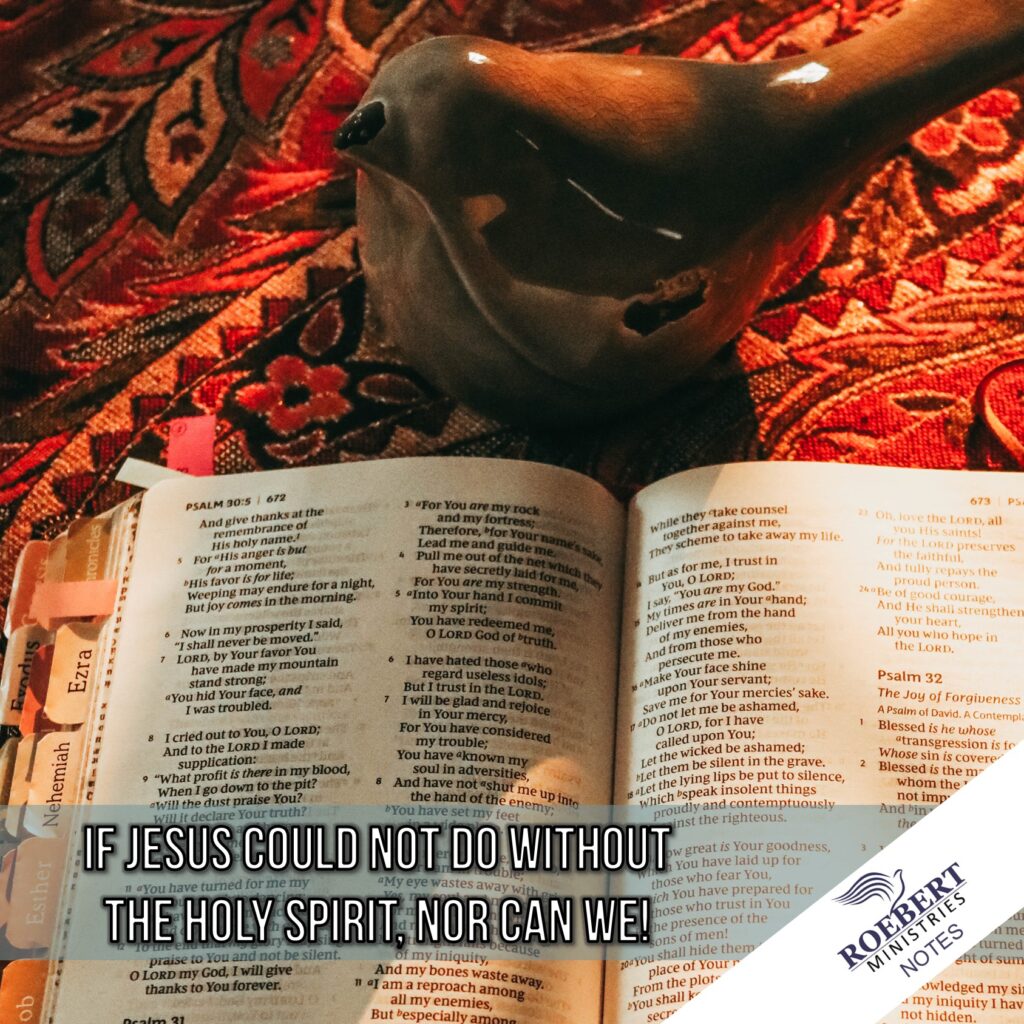 If Jesus could not do without the Holy Spirit, nor can we! - Sermon ...